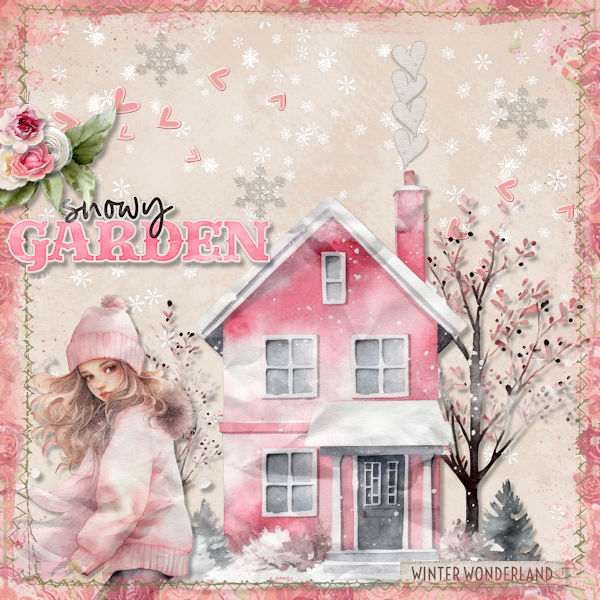 Winter Rose Page Kit by Aimee Harrison