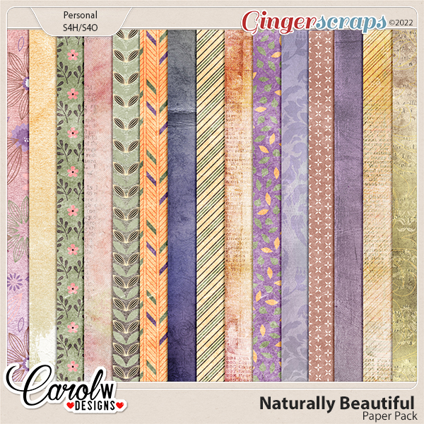 Naturally Beautiful-Page Kit