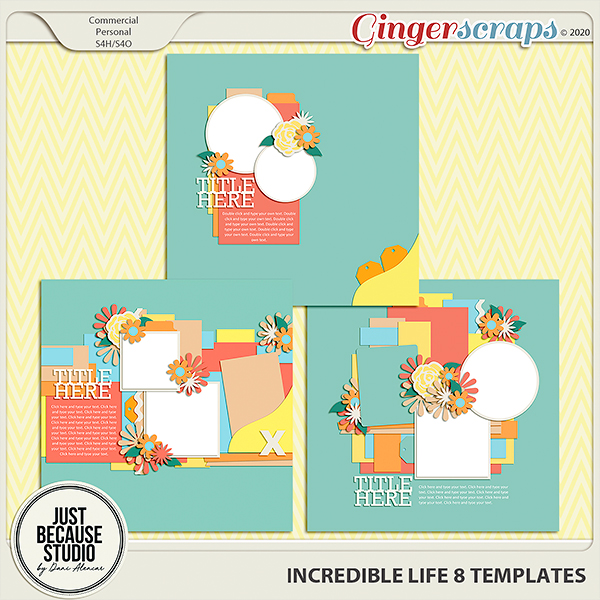 Incredible Life Templates Bundle (Sets 4 - 8) by JB Studio