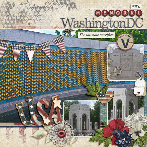 Digital Scrapbook Pack | Land that I Love Kit by Kimeric Kreations ...