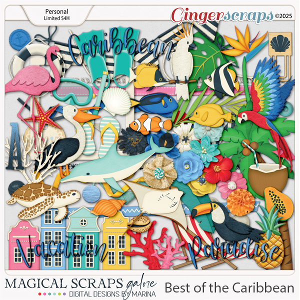 GingerScraps :: Kits :: Best of the Caribbean (page kit)