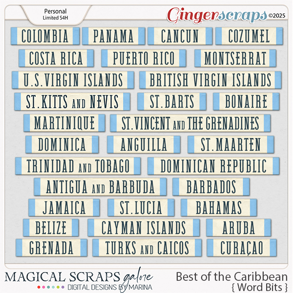 GingerScraps :: Bundled Goodies :: Best of the Caribbean (collection)