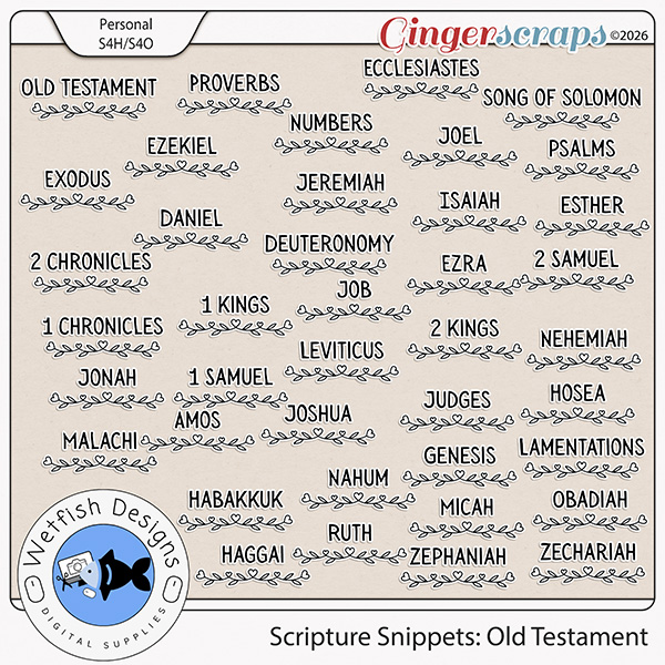 Scripture Snippets: Old Testament by Wetfish Designs