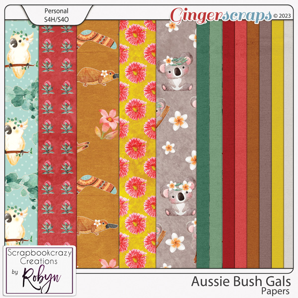 GingerScraps :: Kits-Mini :: Aussie Bush Gals Mini Kit by ...