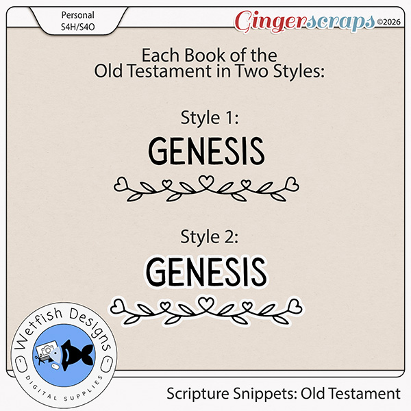 Scripture Snippets: Old Testament by Wetfish Designs