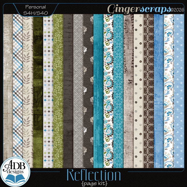 Digital Scrapbook Pack | Reflection Page Kit by ADB Designs | Gingerscraps