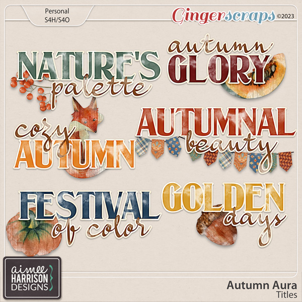 Autumn Aura Collection by Aimee Harrison