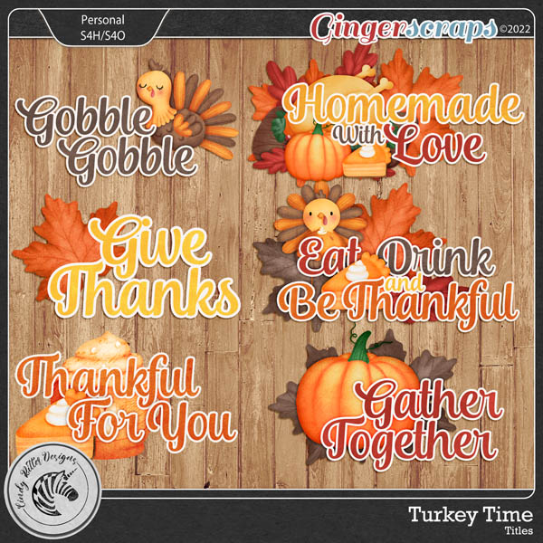 GingerScraps :: Bundled Goodies :: Turkey Time [Bundle] by Cindy Ritter
