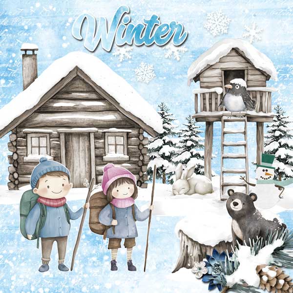 GingerScraps :: Kits :: GingerBread Ladies Monthly Mix: Winter Feels
