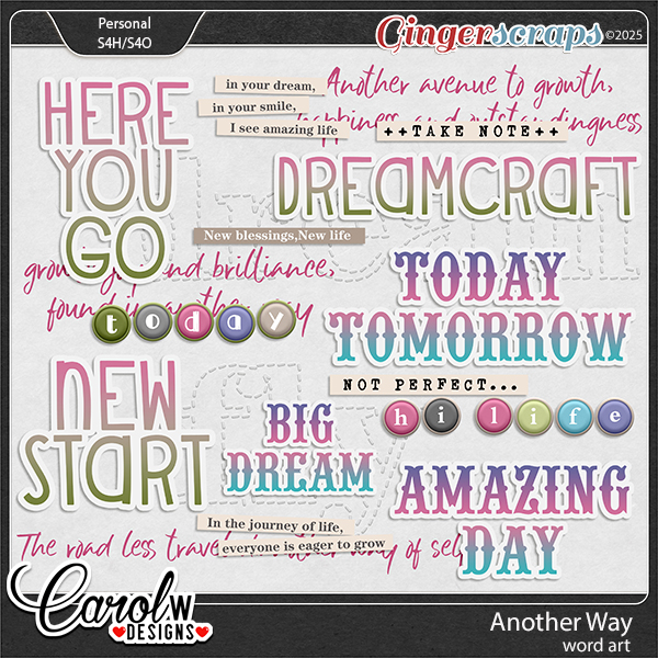 Another Way-Word art by CarolW Designs