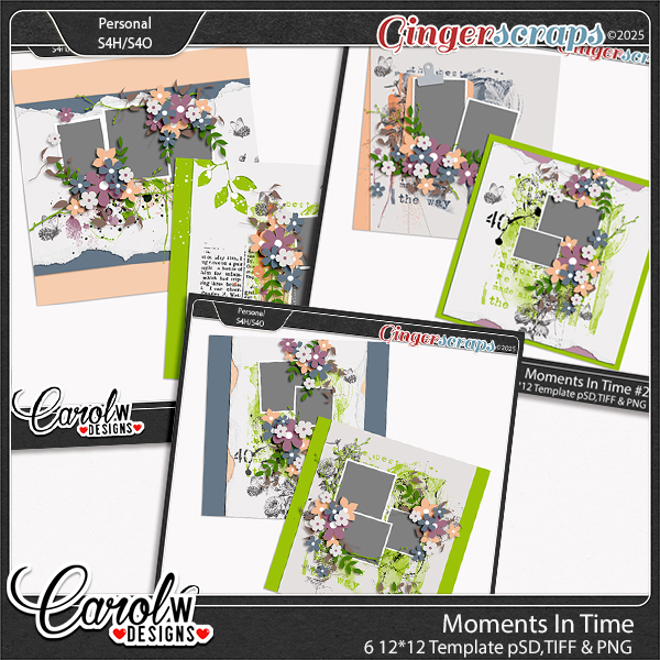 Moments In Time-Template Bundle by CarolW Designs