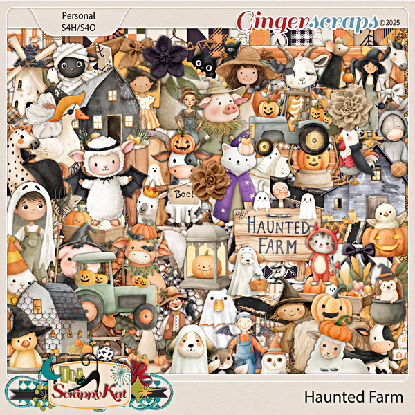 GingerScraps :: Kits :: Haunted Farm Kit by The Scrappy Kat