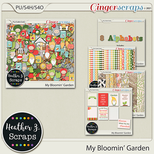 GingerScraps :: Bundled Goodies :: My Bloomin' Garden BUNDLE by Heather ...