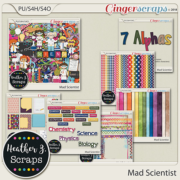 GingerScraps :: Bundled Goodies :: Mad Scientist BUNDLE by Heather Z Scraps