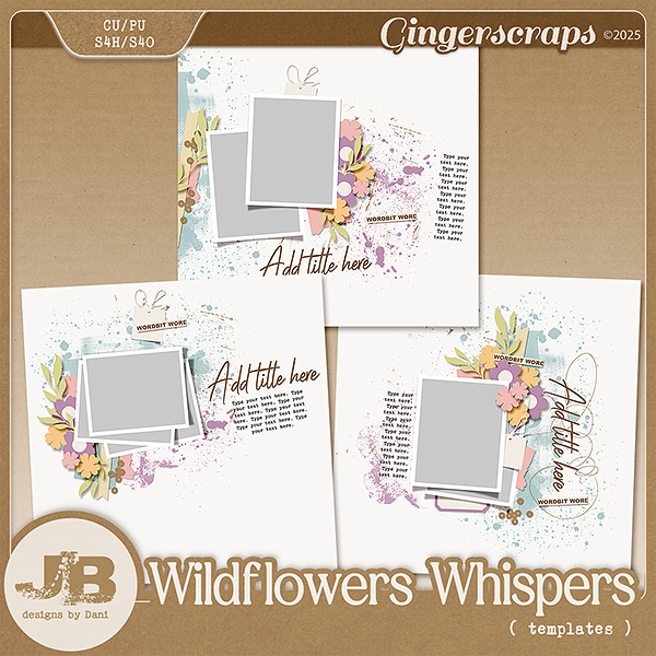 {CU} Wildflowers Whispers Templates by JB Studio