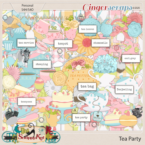 GingerScraps :: Kits :: Tea Party by The Scrappy Kat