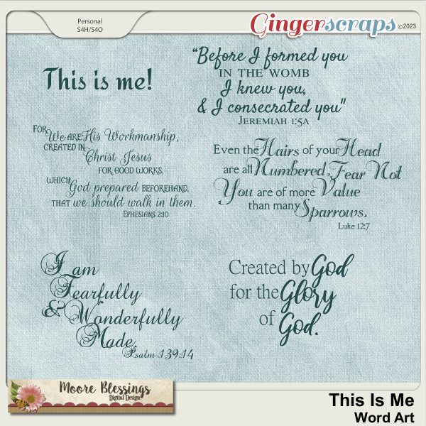 GingerScraps :: Word Art :: This Is Me Word Art by Moore Blessings ...