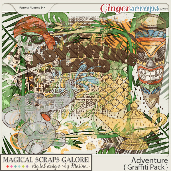 GingerScraps :: Embellishments :: Adventure (graffiti)