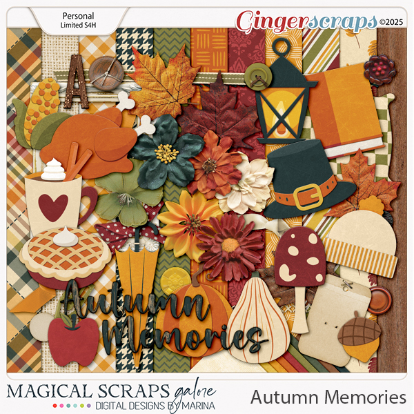 GingerScraps :: Kits :: Autumn Memories (page kit)
