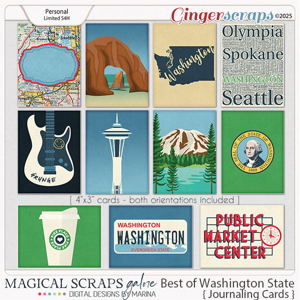 GingerScraps :: Embellishments :: Best of Washington State (journaling ...