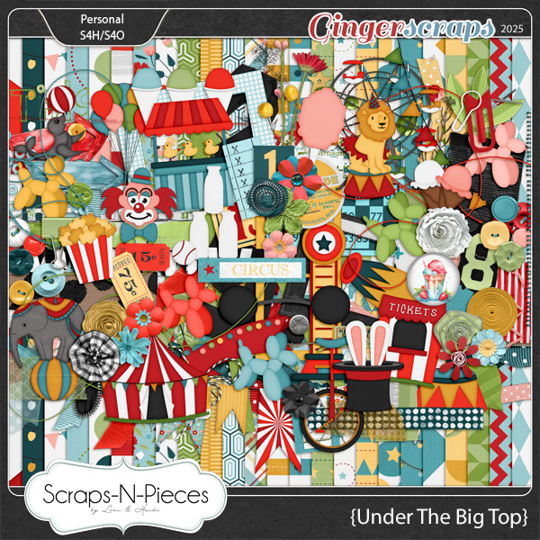 GingerScraps :: Kits :: Under The Big Top Kit by Scraps N Pieces