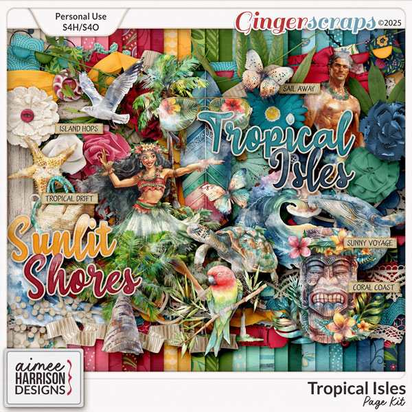 Tropical Isles Page Kit by Aimee Harrison
