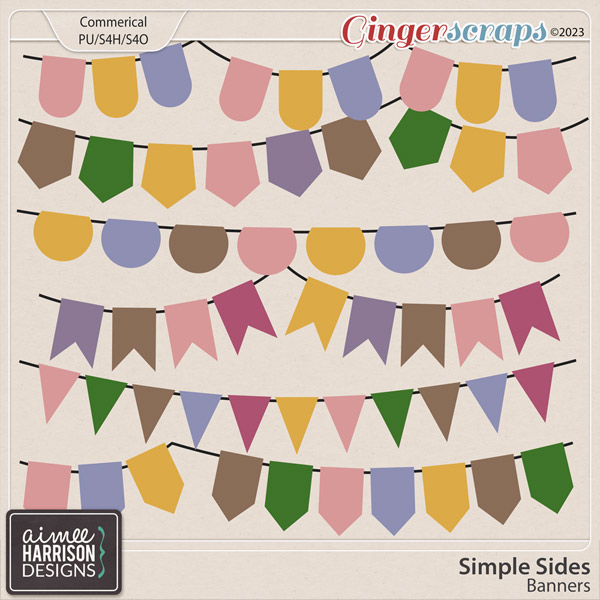 Simple Sides Banner Templates by Aimee Harrison