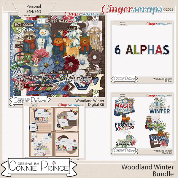 GingerScraps :: Bundled Goodies :: Woodland Winter - Bundle by Connie ...