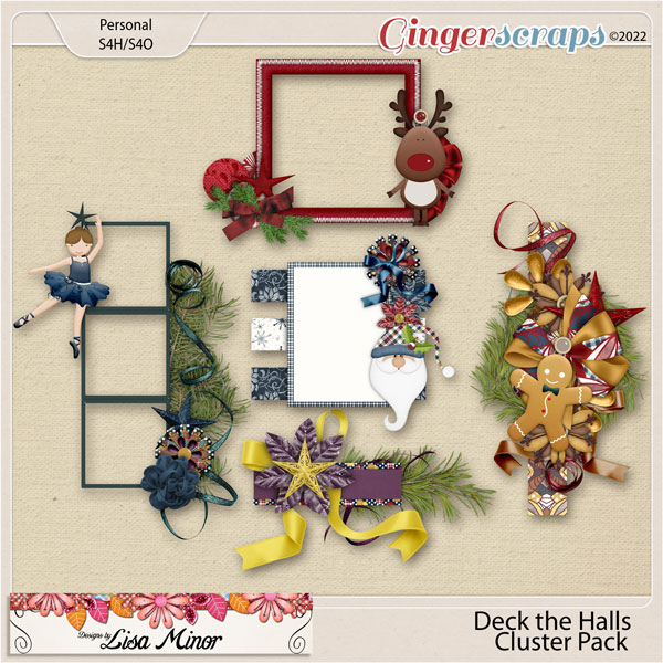 Deck the Halls Cluster Pack from Designs by Lisa Minor