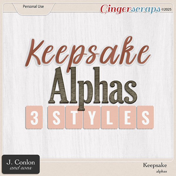 Keepsake Alphas by J. Conlon and Sons