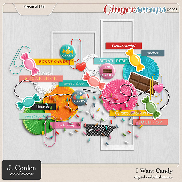 I Want Candy | Embellishments