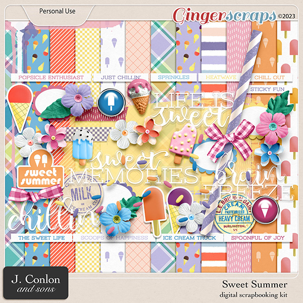 Sweet Summer | Digital Scrapbooking Kit