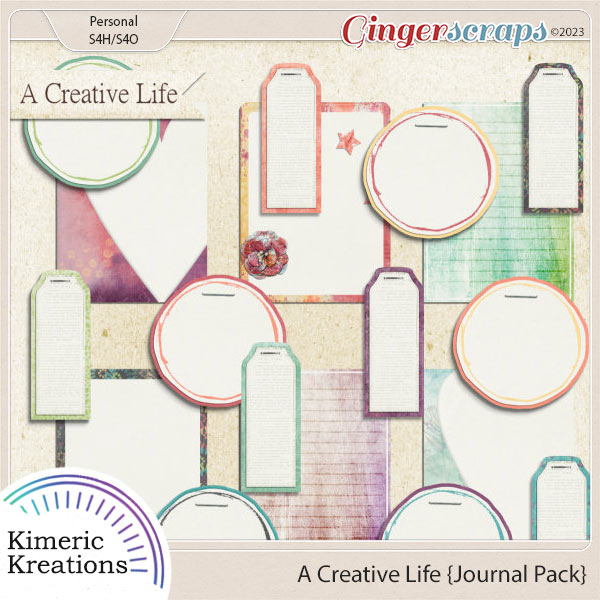 Digital Scrapbook Pack | A Creative Life Journal Pack by Kimeric ...