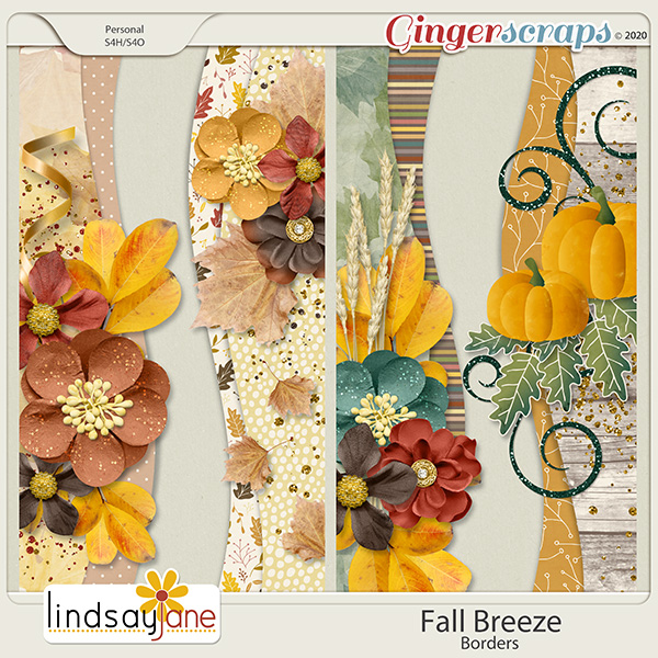 GingerScraps :: Embellishments :: Fall Breeze Borders by Lindsay Jane