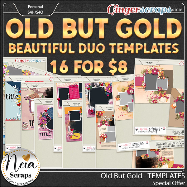 GingerScraps :: Bundled Goodies :: Old But Gold - Templates - by Neia ...
